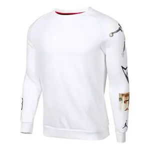 JORDAN Long Sleeve Crewneck Sweatshirt - White