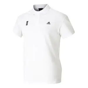 Adidas Wj Polo Slogan Short-sleeve Polo Shirt - White