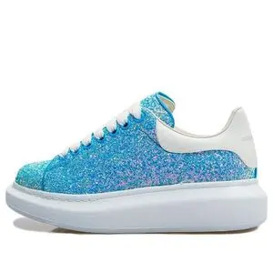 Alexander McQueen Alexander McQueen Oversized Glitter Sneakers Blue
