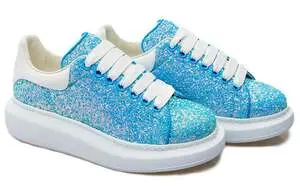 Alexander McQueen Oversized Glitter Sneakers - Blue