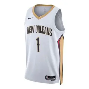 Nike Dri-fit Nba New Orleans Pelicans Zion Williamson Association Edition Swingman Jersey - None