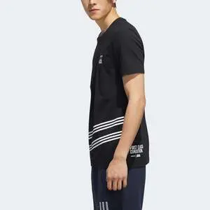 Adidas Round Neck Logo Short Sleeve