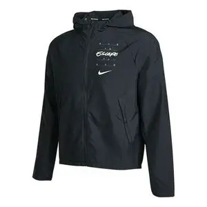 Nike As Nk Essntl Jkt Jacket Wild Run Gx - Black