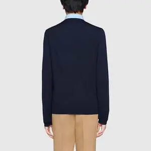 Gucci Wool Jumper With Gg Detail