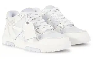 Off-White Out Of Office Leather Sneakers - Light Blue/white