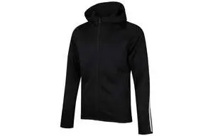 Adidas Back Classic Three Stripes Zipper Hooded Jacket