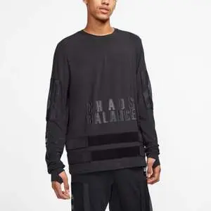 Nike Printing Splicing Sports Long Sleeve Pullover