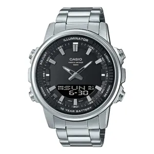 Casio Stainless Steel Analog Watch - Silver