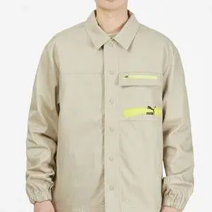 PUMA Logo Printing Loose Woven Lapel Jacket