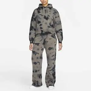 JORDAN Tie Dye Fleece Sports Hoodie - Tan