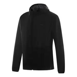 LI-NING Logo Hooded Windbreaker - Black