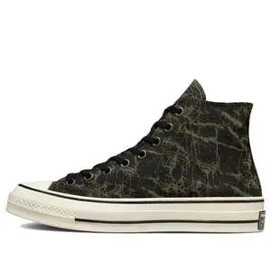 CONVERSE Chuck Taylor All Star 1970s Rock Texture Jacquard High Top Sneakers - Black/green