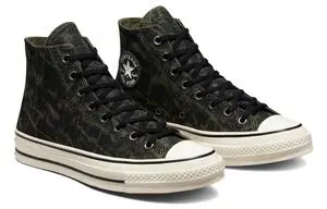 CONVERSE Chuck Taylor All Star 1970s Rock Texture Jacquard High Top Sneakers - Black/green