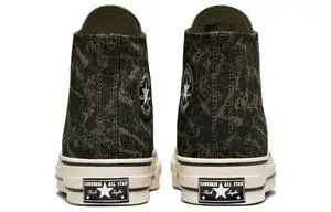 CONVERSE Chuck Taylor All Star 1970s Rock Texture Jacquard High Top Sneakers - Black/green