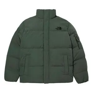 The North Face Logo Down Puffer Jacket - Green