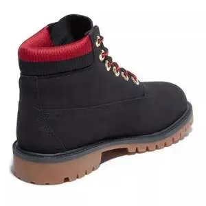 Timberland 6 Inch Premium Waterproof Lace-up Boots - Black/brown/red