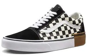 VANS Old Skool Gum Block Sneakers - Black/white/brown