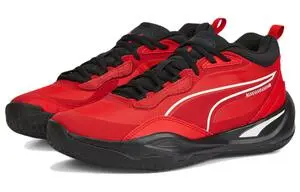 PUMA Playmaker Pro Basketball Sneakers - Black/red