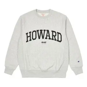 PALACE X Champion Fw22 Logo Sweater - Grey