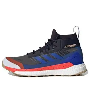 Adidas Free Hiker Gtx High Top Sneakers - Grey Six/bold Blue/legend Ink