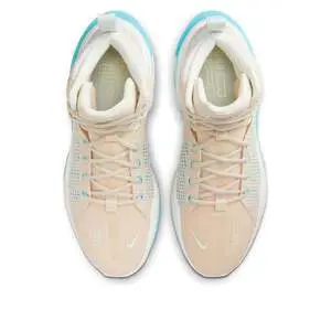 Nike Zoom Gt Jump Basketball High Top Sneakers - Cream/white/blue