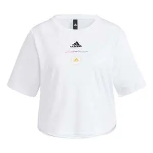 Adidas Graphic Print T-shirt - White/black