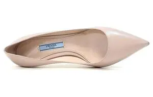 Prada Pointed Saffiano Leather Heels