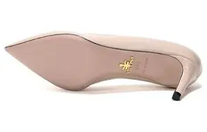 Prada Pointed Saffiano Leather Heels
