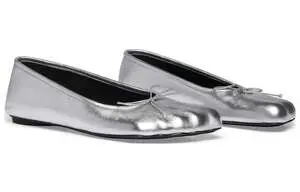 Balenciaga Anatomic Ballerina Shoes In Shiny Soft Sheepskin