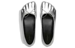Balenciaga Anatomic Ballerina Shoes In Shiny Soft Sheepskin