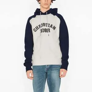 Dior X Peter Doig Fw21 Logo Long-sleeved Hoodie