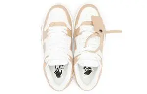 Off-White Out Of Office Low-top Sneaker - Tan/white