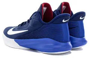 Nike Precision 4 Low Top Basketball Sneakers - White/blue