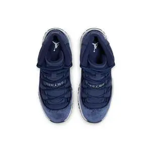 JORDAN 11 Retro Midnight Navy Velvet High Top Sneakers - Blue