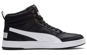 PUMA Rebound Street V2 Fur High-top Sneakers - Black/white