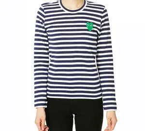 Play Comme Des Garcon Striped Long Sleeve T-shirt