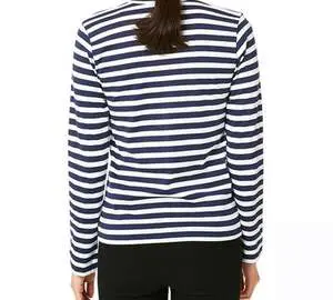 Play Comme Des Garcon Striped Long Sleeve T-shirt