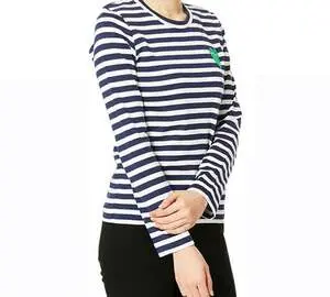 Play Comme Des Garcon Striped Long Sleeve T-shirt