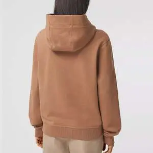 Burberry Cotton Loose Hoodie With Lace-up Detail