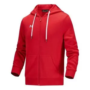 Under Armour Essential Fleece Full Zip Hoodie - Red