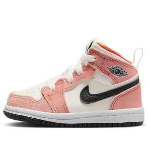 JORDAN Jordan Air 1 Mid SE "Orange Suede" Sneakers Team Orange/black/sail