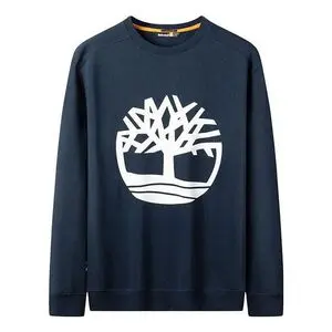 Timberland Tree Logo Long Sleeve T-shirt - Navy/white