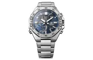 Casio Edifice Stainless Steel Analog-digital Watch - Blue