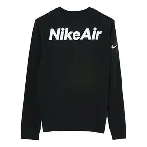Nike Long Sleeve Crewneck Logo T-shirt - Black