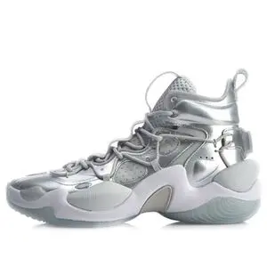 LI-NING Power 6 Premium Hi High-top Sneakers - Silvergray