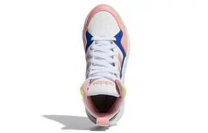 Adidas Neo Play9tis 2.0 High Top Sneakers - White/pink/blue