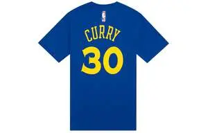 Nike Nba Golden State Warriors Dry Tee Curry 30 Sports Short Sleeve - Blue