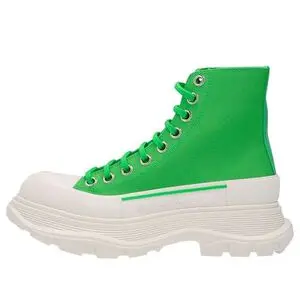 Alexander McQueen Tread Slick Boots - Green/white