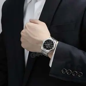 Casio Stainless Steel Quartz Watch With Analog Display