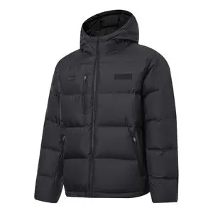 LI-NING Way Of Wade Logo Down Hooded Jacket - Black